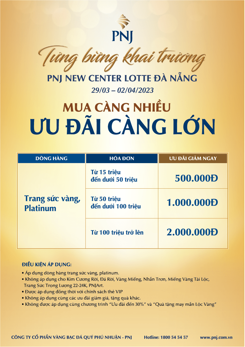 KHÔNG GIAN TRANG SỨC PNJ LOTTE ĐÀ NẴNG ĐÓN DIỆN MẠO MỚI – SÁNG BỪNG ...