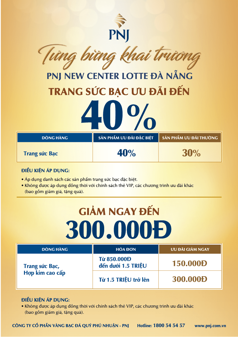 KHÔNG GIAN TRANG SỨC PNJ LOTTE ĐÀ NẴNG ĐÓN DIỆN MẠO MỚI – SÁNG BỪNG ...